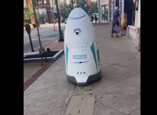 EL - Τι κάνει αυτό το ρομπότ στη μέση του δρόμου;; Επιτηρεί;; - vid