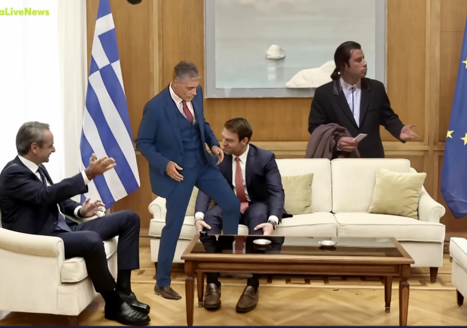 EL - Ο Ευαγγελάτος "κάθισε" δίπλα σε Κασσελάκη! Το πιο επικό ΒΙΝΤΕΟ ...