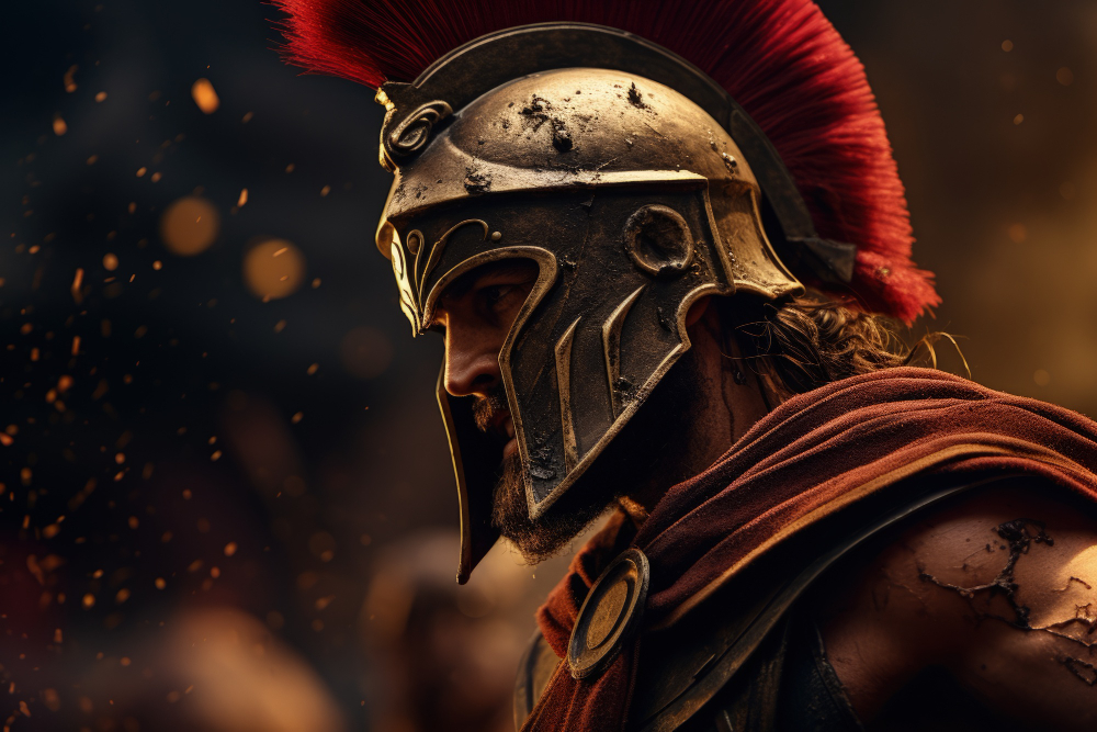 EL - Δεν πίστευαν στα μάτια τους οι περαστικοί! Ντύθηκε Σπαρτιάτης ...